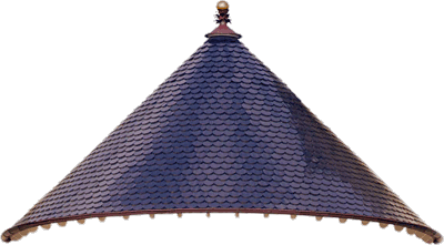 Glasierte und engobierte Kegeldächer aus Biberschwanzziegeln ...