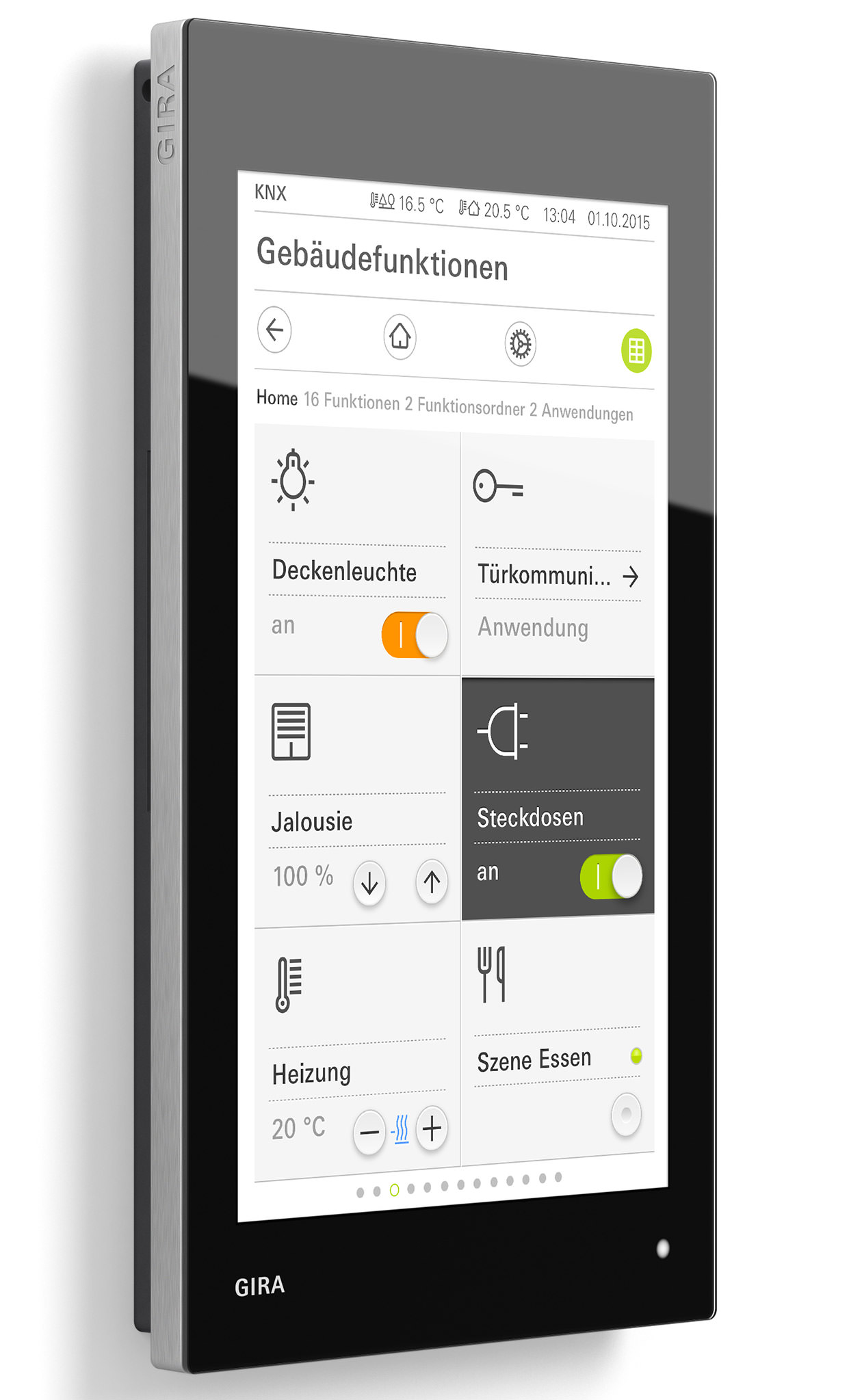 Gira G1 High-End-Raumbediengerät für KNX Systeme jetzt lieferbar
