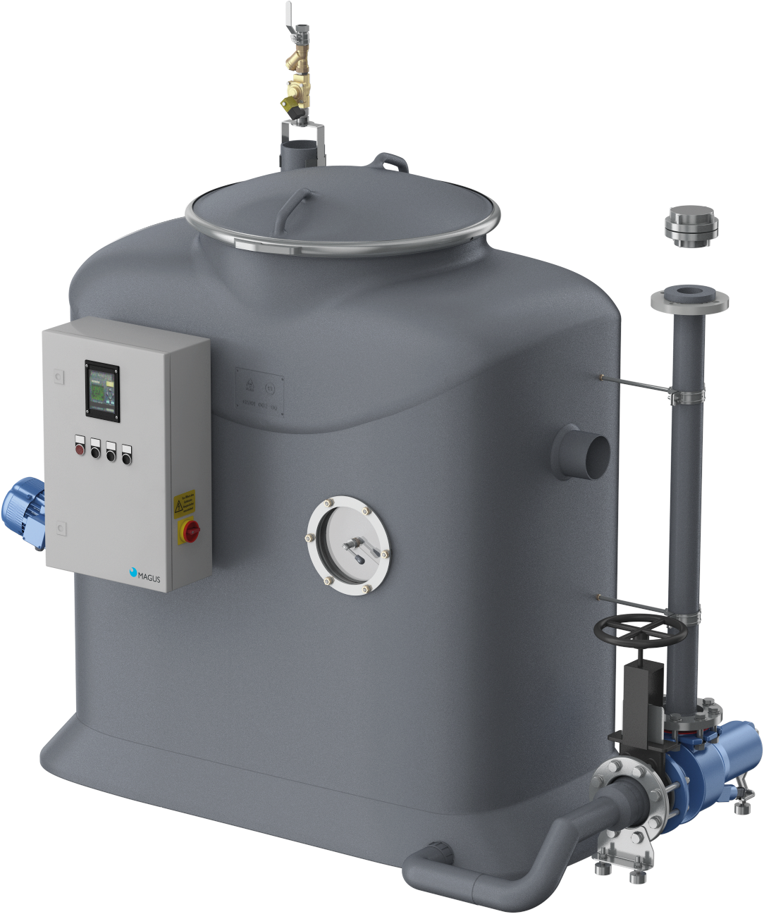 Basika rho: ein Fettabscheider aus einem Stück