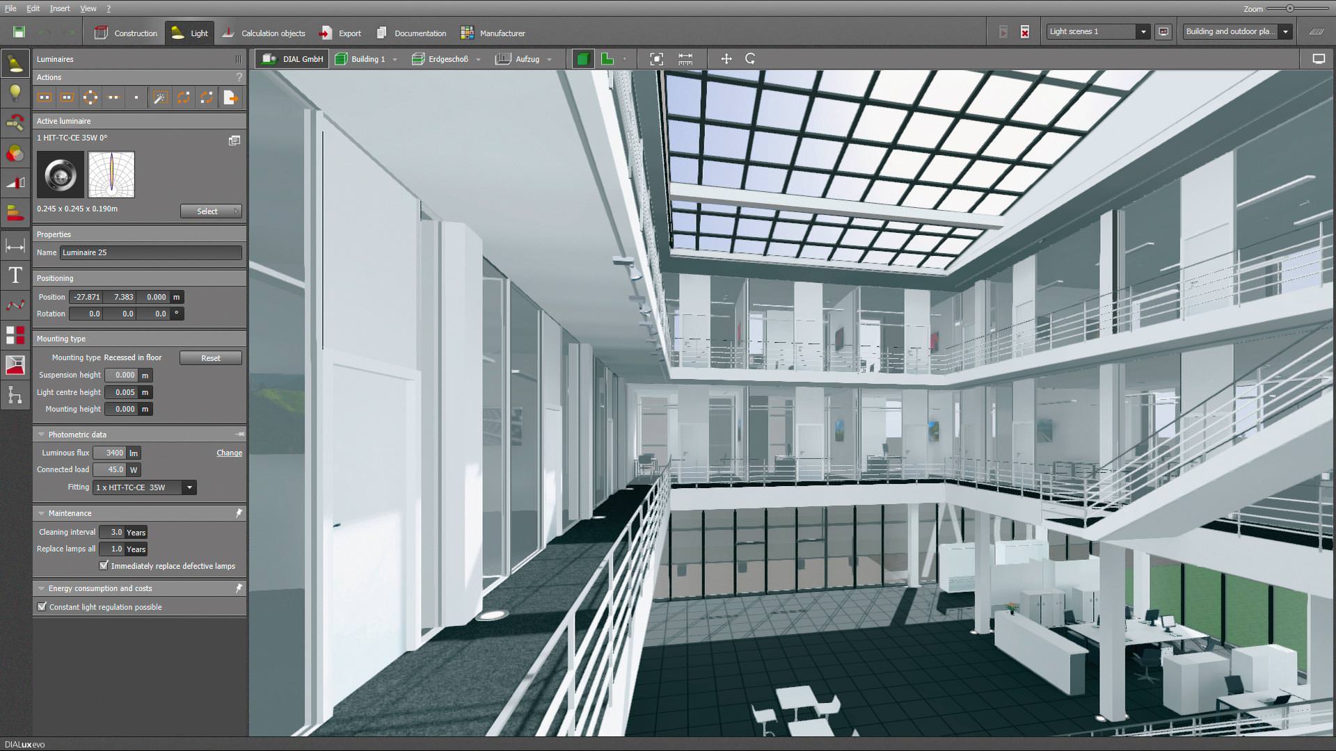 Lamilux-Tageslichtsysteme in DIALux-(Kunstlicht-)Pla­nungs­software ...