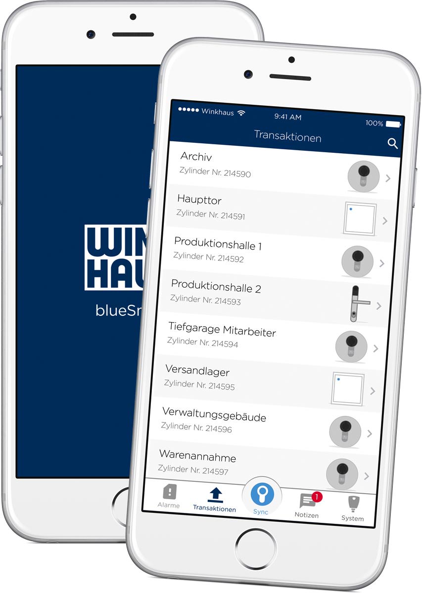 Winkhaus blueSmart App: Zutrittsberechtigungen per Smartphone übertragen