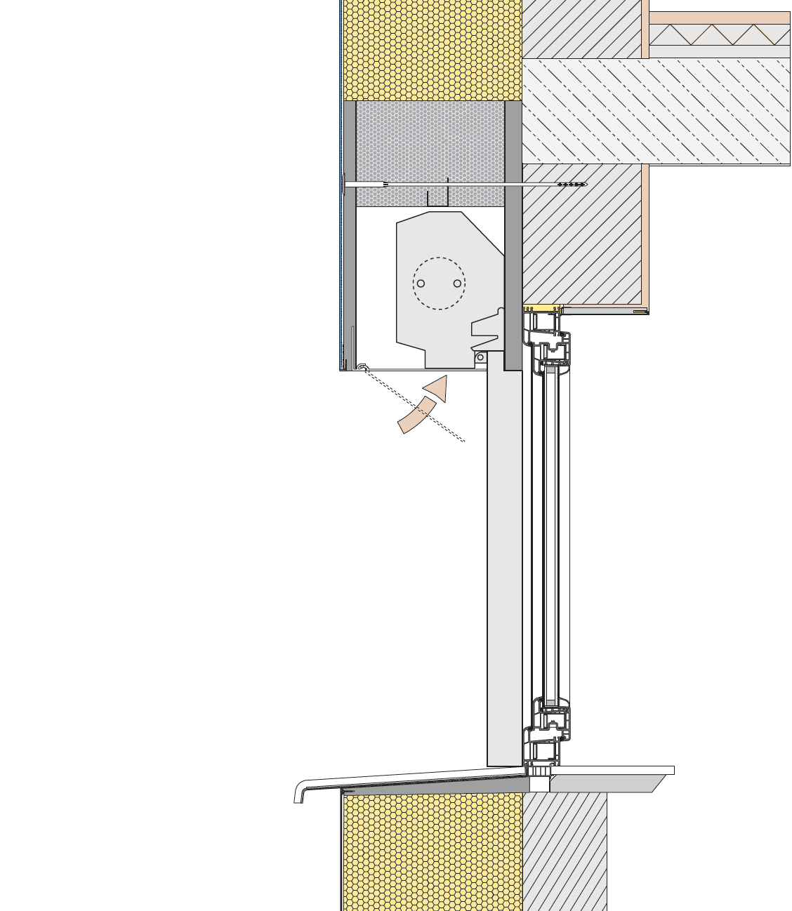 iWDVS-konformer Rollladenkasten für alle Arten von Dämmstoffen