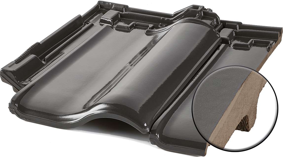 Erlus färbt den mittelgroßen Universalziegel E 58 SL-D durch