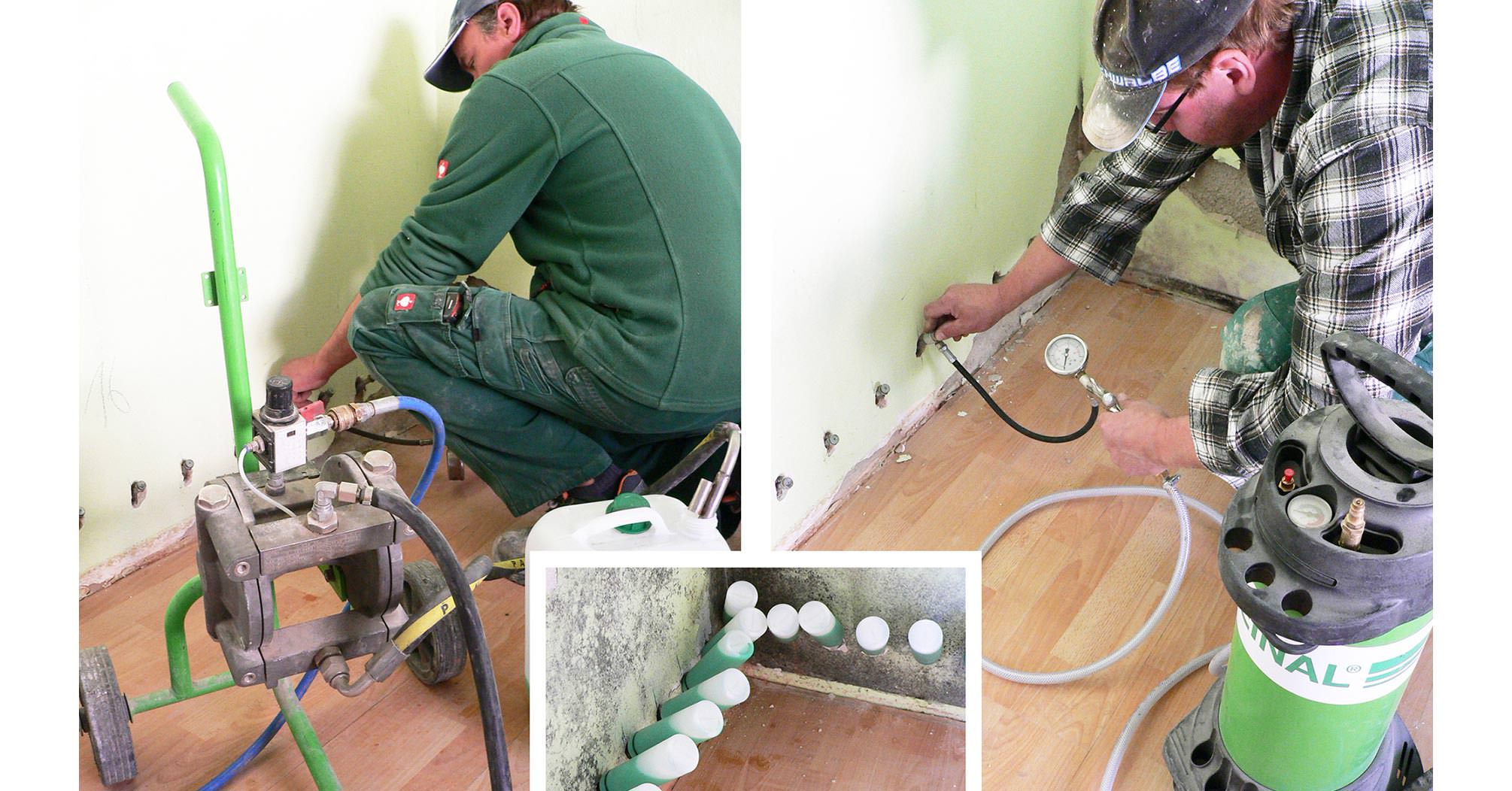 Minimalinvasiv: Nachträgliche Veinal-Horizontalsperre für 200 Jahre ...