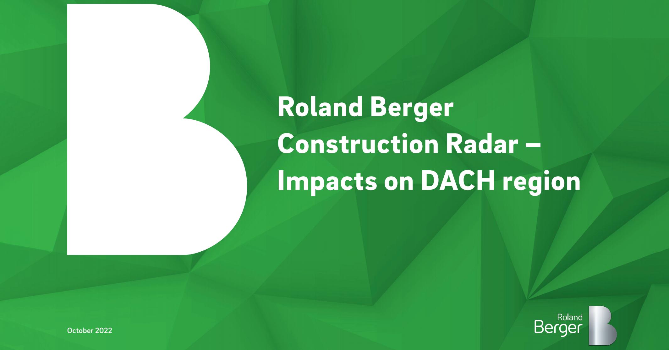 „Construction Radar“: Bauindustrie in der DACH-Region könnte 2023 um ...