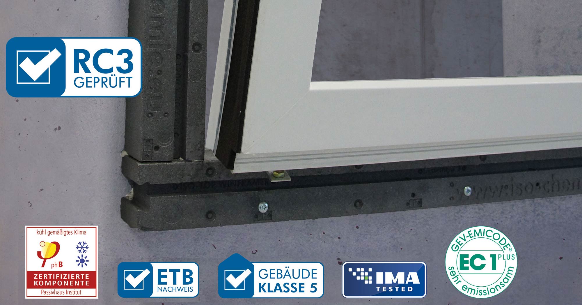 Vorwandmontagesystem ISO-TOP Winframer „Typ 3“ schafft jetzt auch RC3