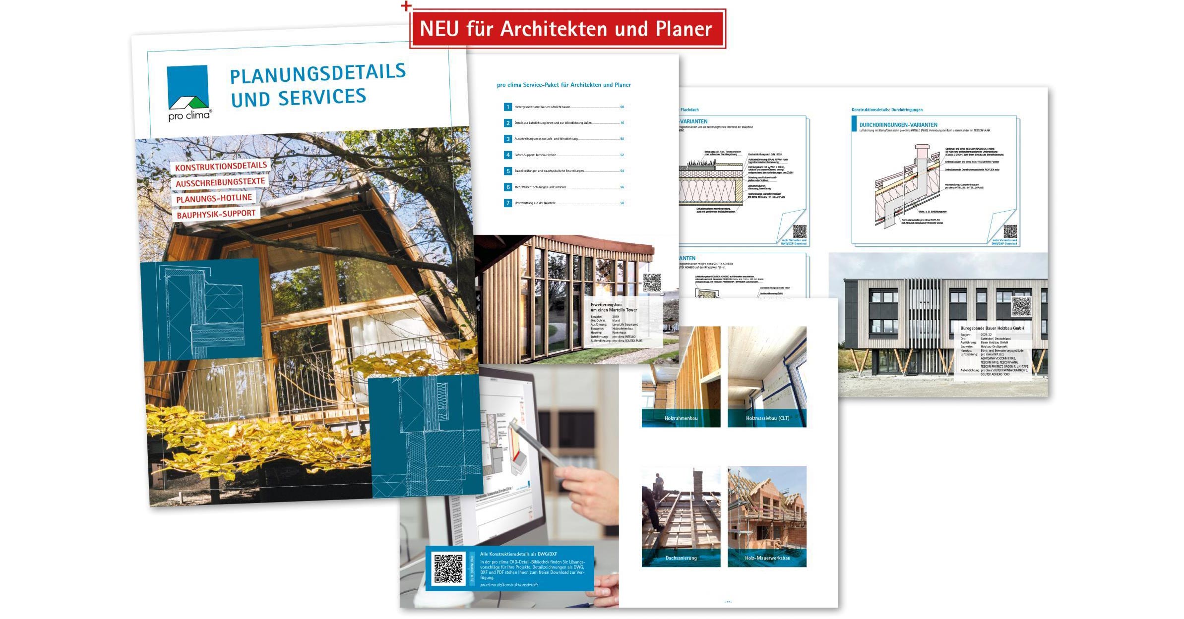 Neues Support-Paket von Pro clima für Planer mit u.a. neuen CAD-Details ...